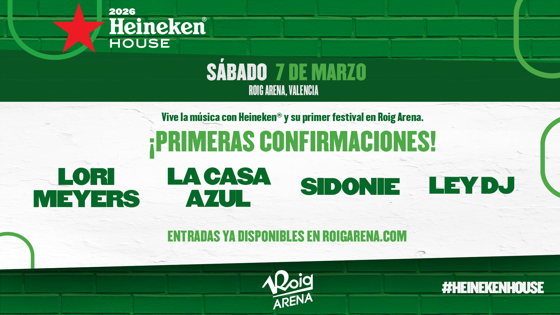 Lori Meyers, La Casa Azul, Sidonie y Ley DJ actuarán el 7 de marzo en ...